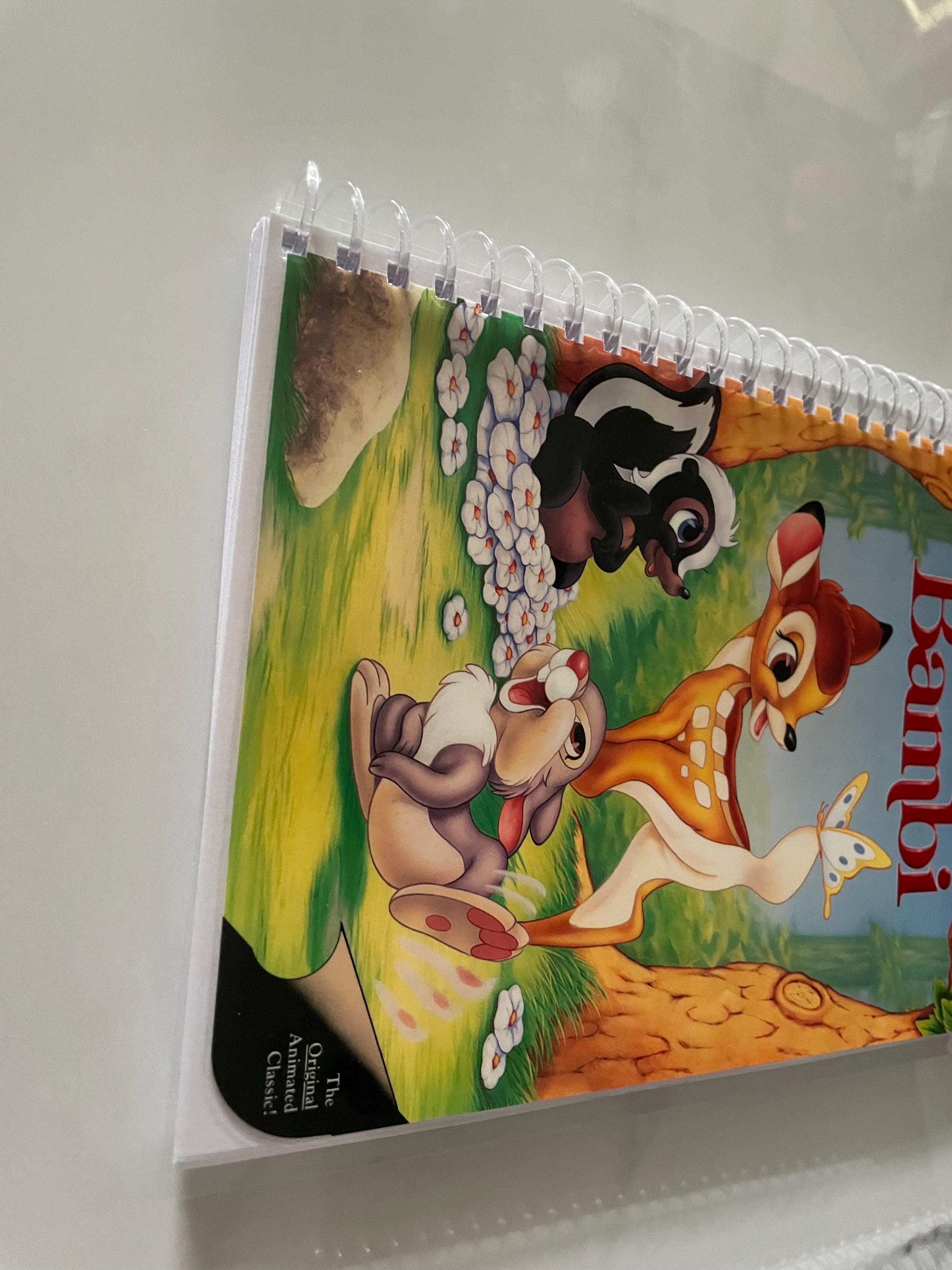 Disneys Bambi Classic Animated Movie VHS Upcycled Spiral Bound Notebook ...