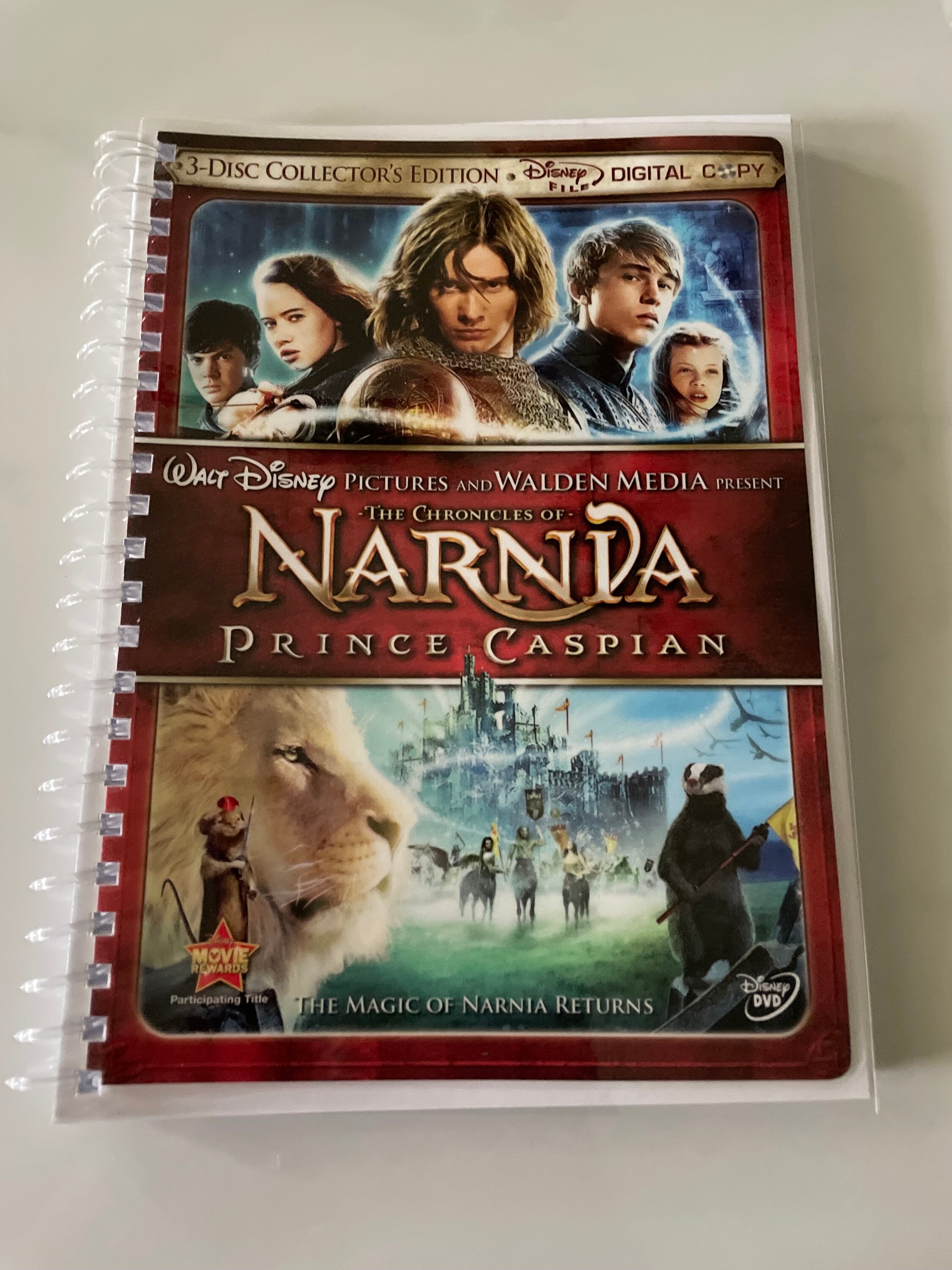 Walt Disney the Chronicles of Narnia Prince Caspian Movie DVD Upcycled ...