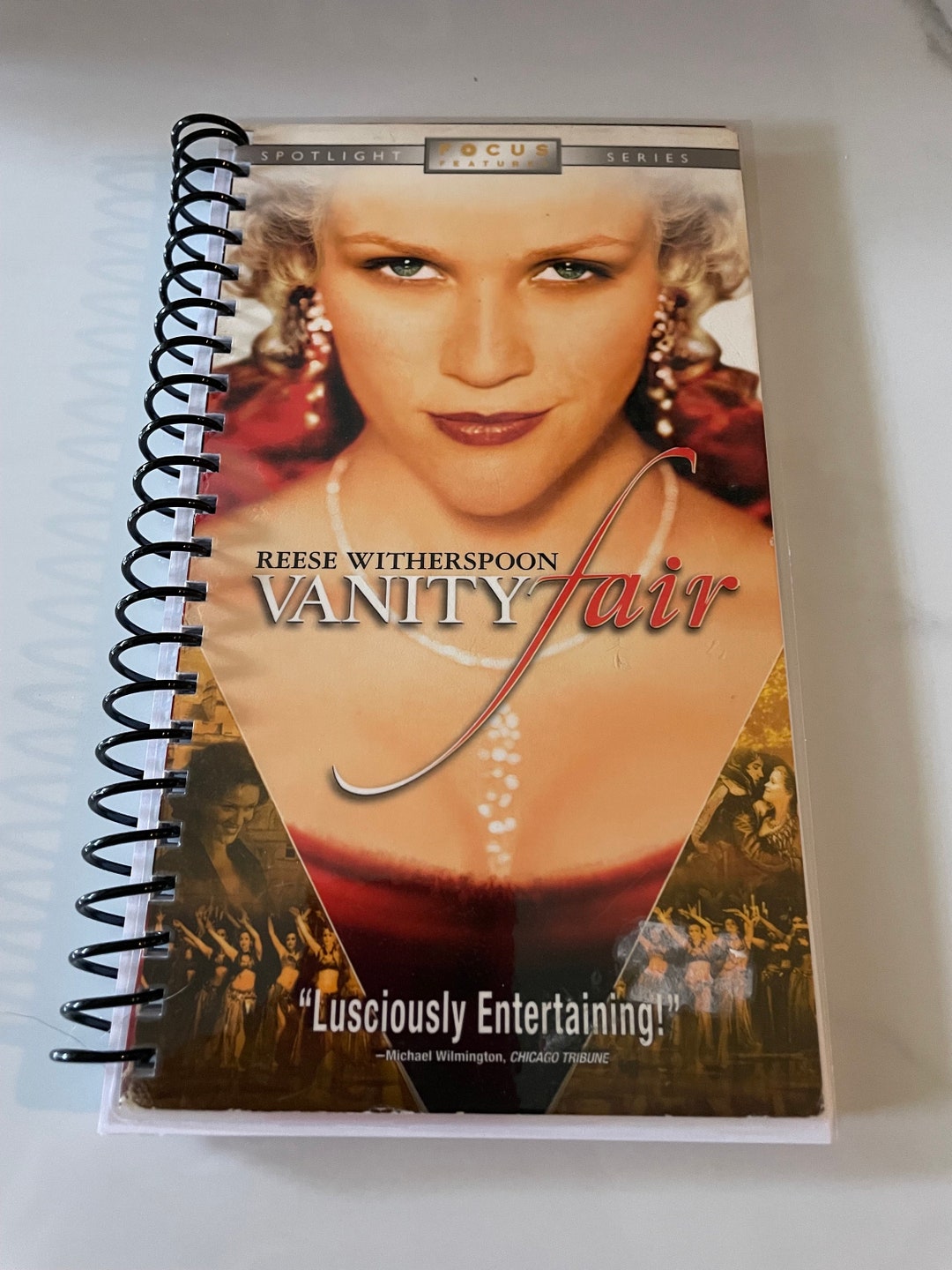 Vanity Fair Movie VHS Upcycled Spiral Bound Notebook Vintage Early ...