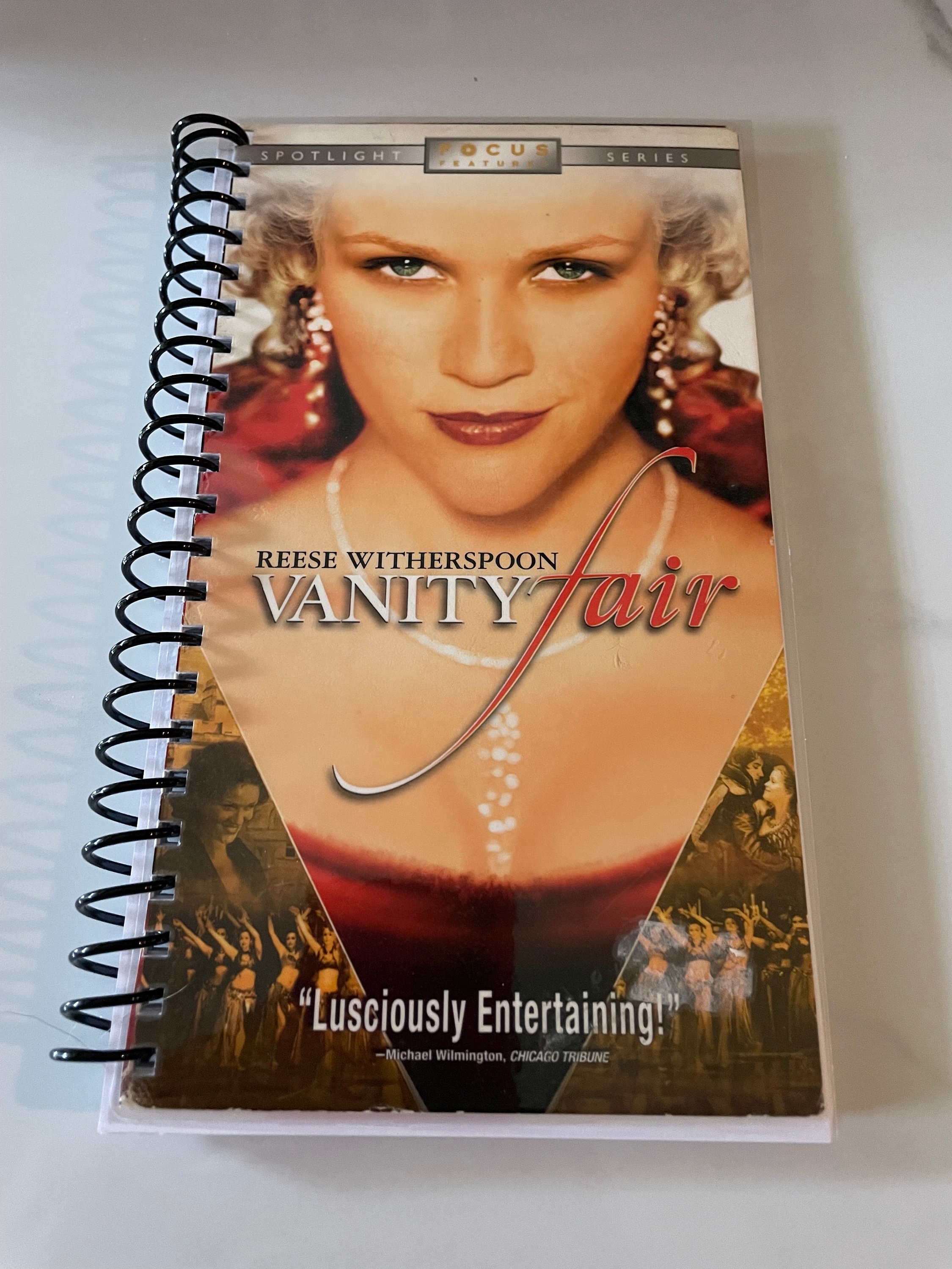 Vanity Fair Movie VHS Upcycled Spiral Bound Notebook Vintage Early ...