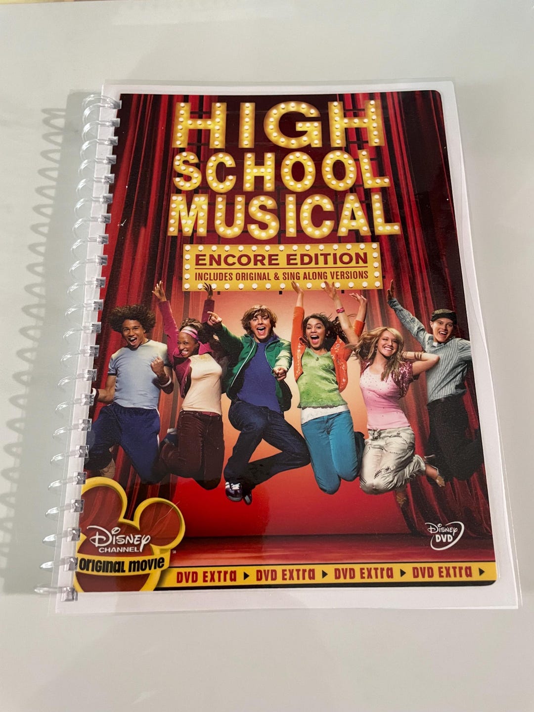 Disney High School Musical DVD Upcycled Spiral Bound Notebook Journal ...