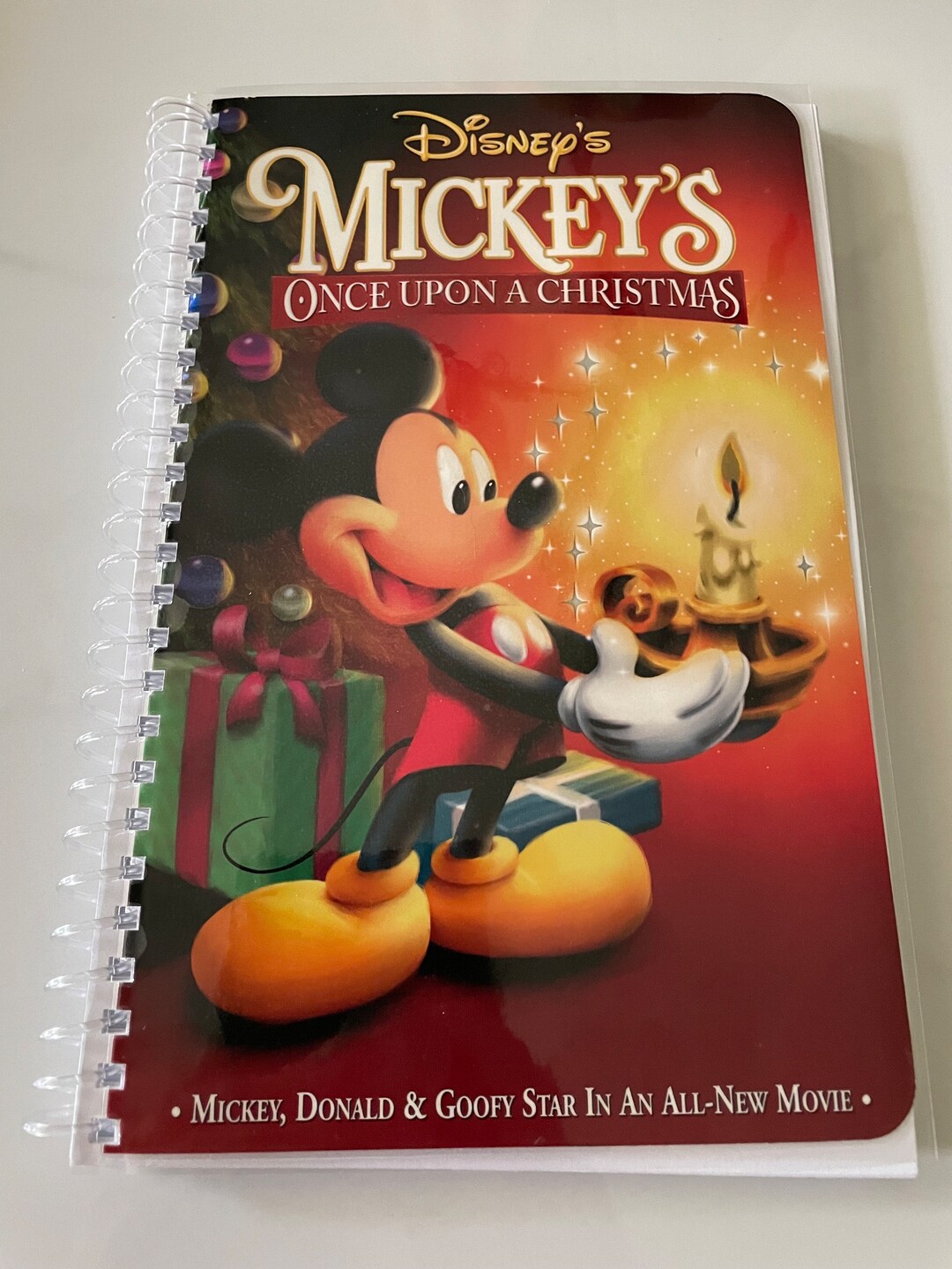 Disneys Mickey Mouse Once Upon a Christmas Movie VHS Upcycled - Etsy