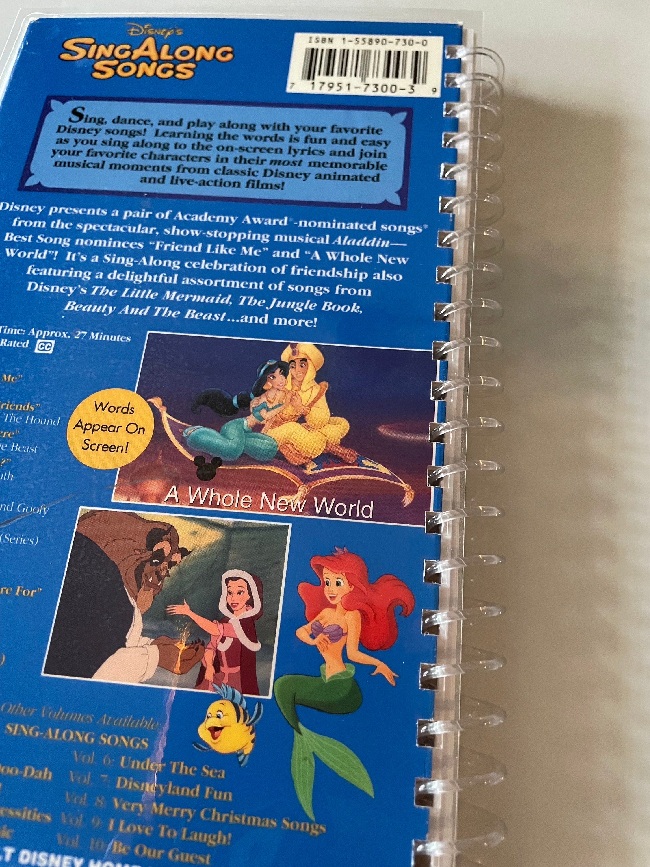 Disney Sing Along Songs Volume Eleven Friend Like Me Aladdin Movie VHS ...