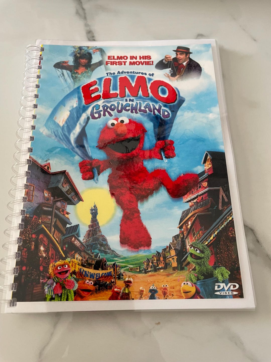 Sesame Street the Adventures of Elmo in Grouchland Movie DVD Upcycled ...