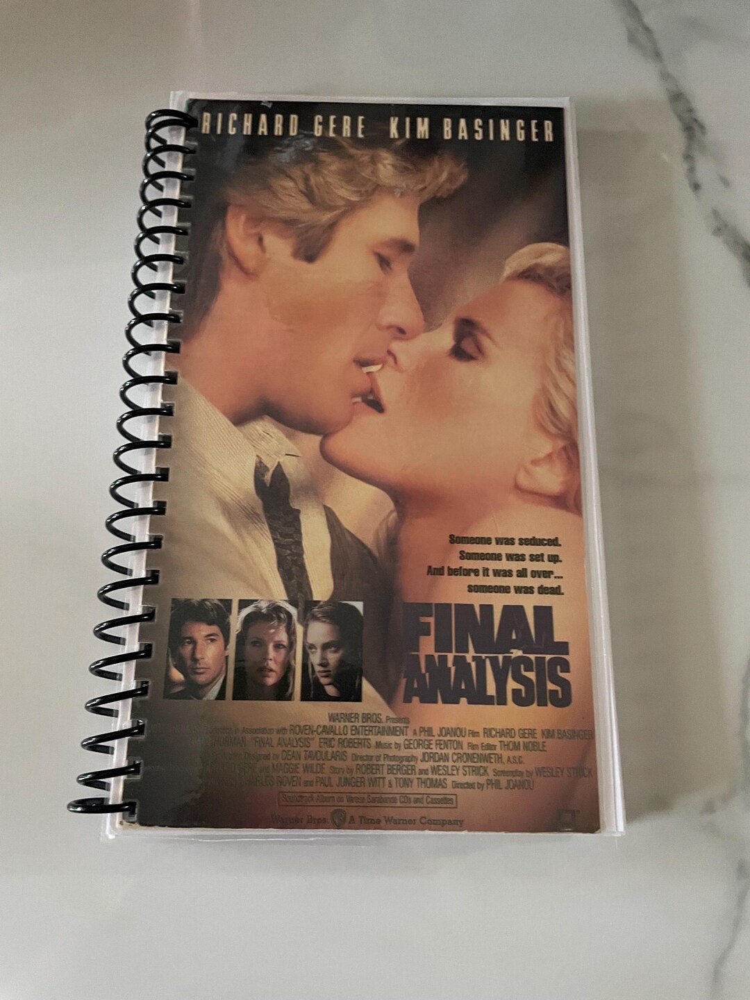 Final Analysis Movie VHS Upcycled Spiral Bound Notebook Notepad Journal ...