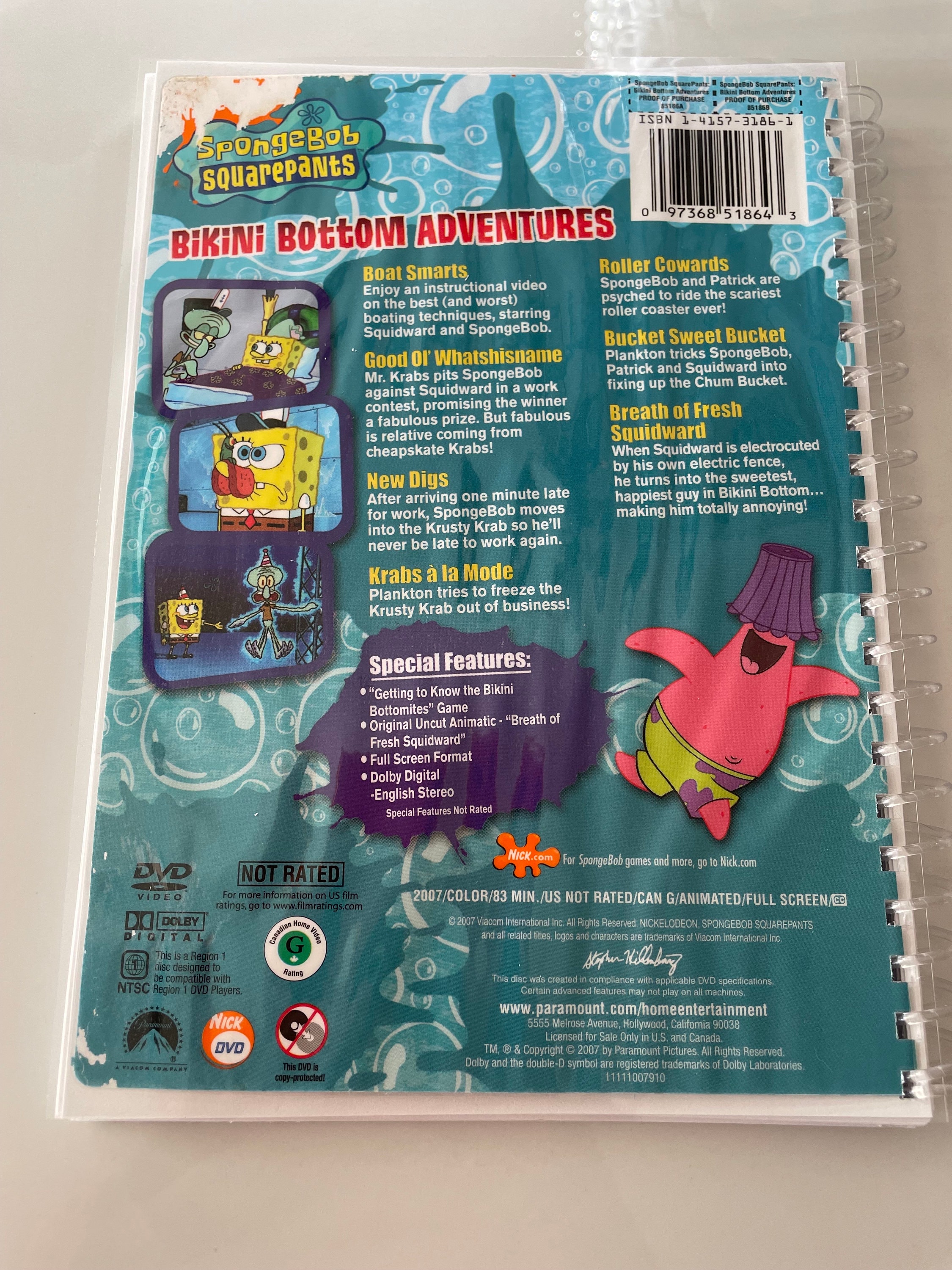 Spongebob Squarepants “bikini Bottom Adventures” TV Show DVD Upcycled ...