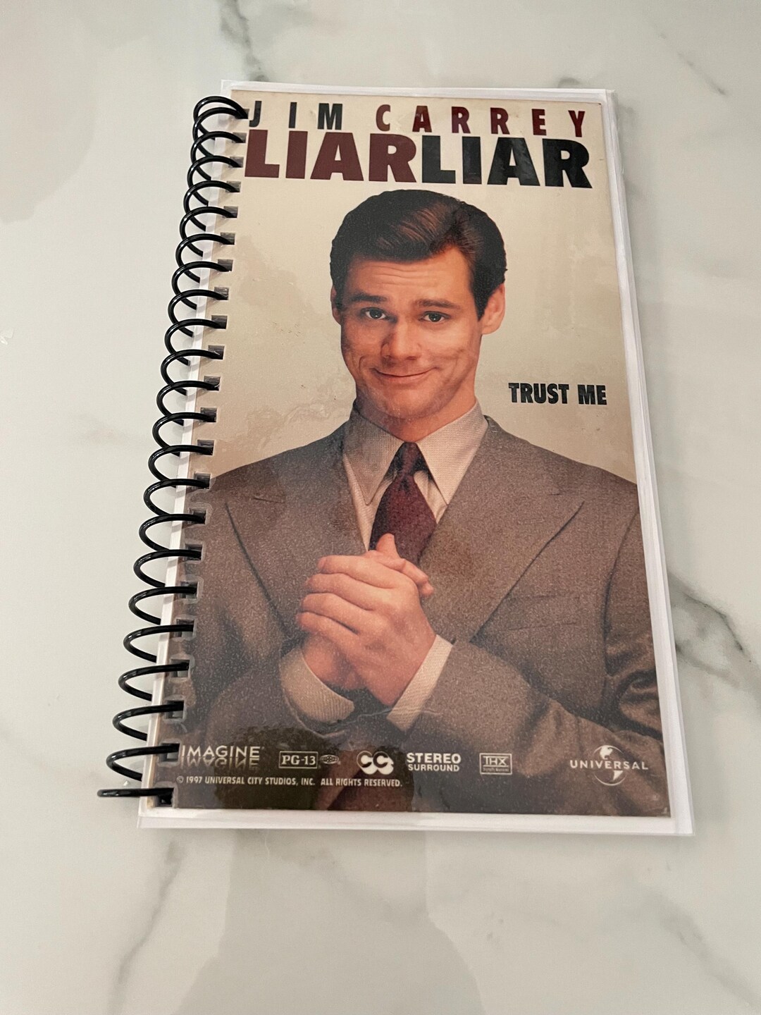 Liar Liar Movie VHS Upcycled Spiral Bound Notebook Notepad Journal ...
