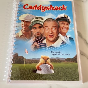 Caddyshack Movie DVD Upcycled Spiral Bound Notebook Journal Vintage ...