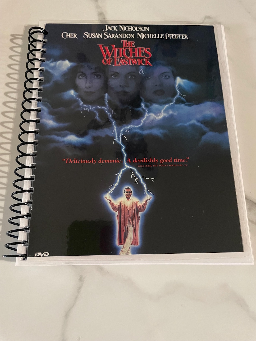 The Witches of Eastwick Movie DVD Upcycled Spiral Bound Notebook ...