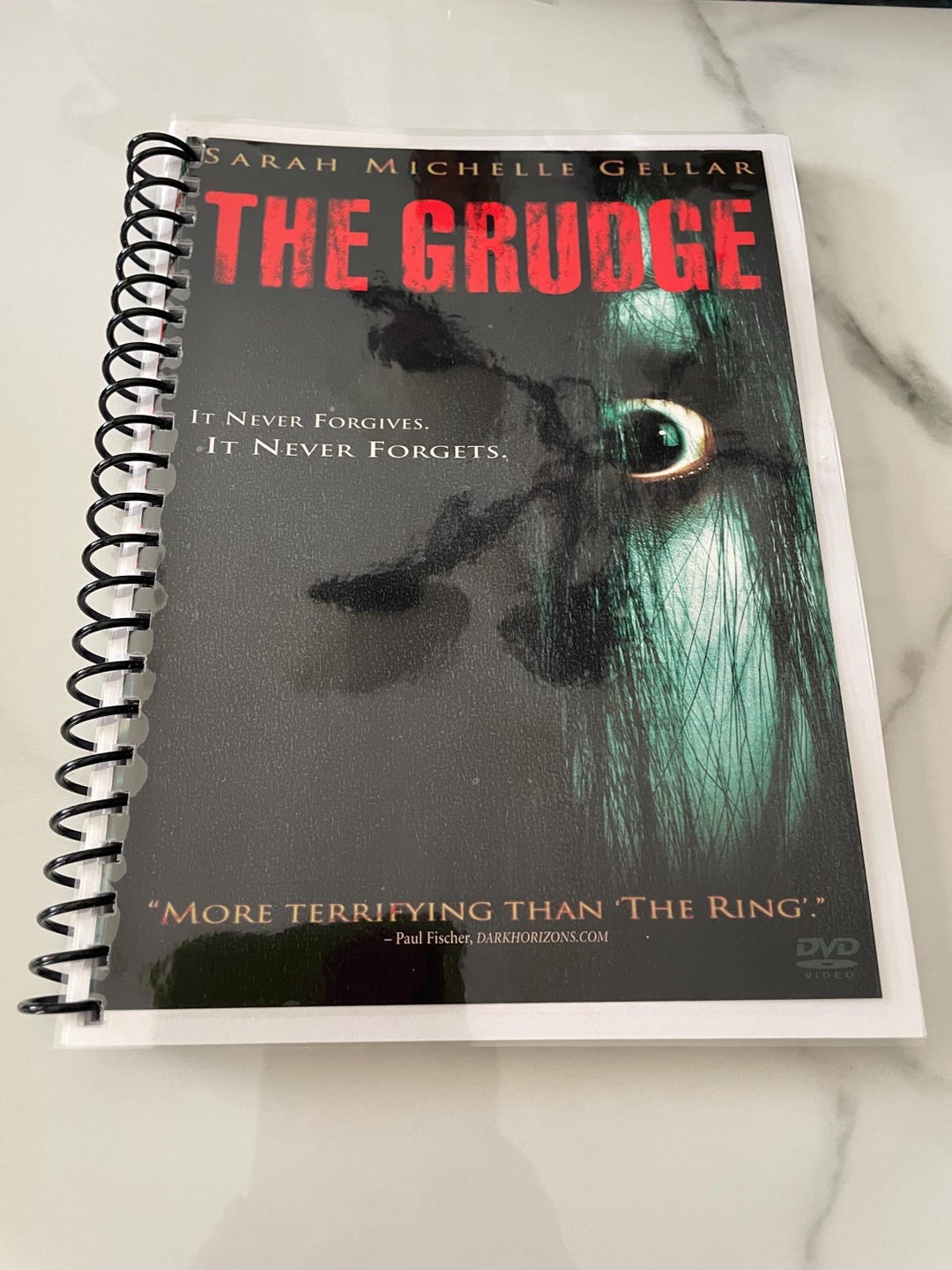 The Grudge Movie DVD Video Upcycled Spiral Bound Notebook Journal ...