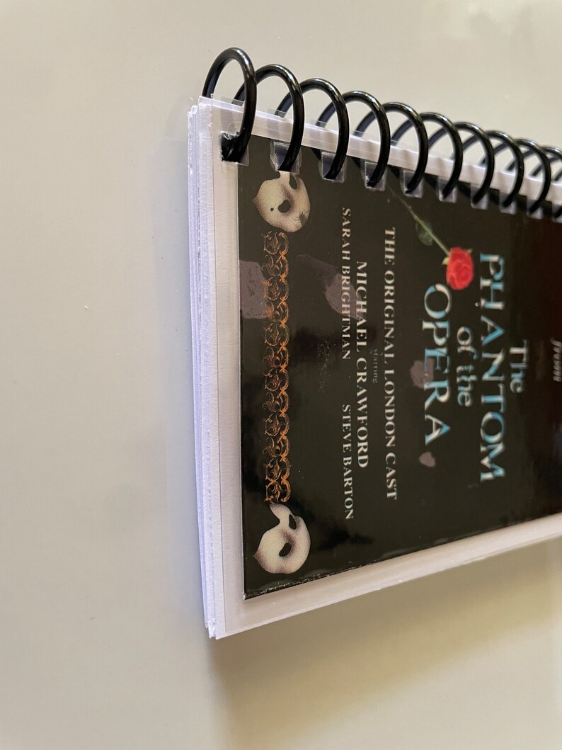 The Phantom of the Opera Original London Cast Upcycled Spiral Bound ...