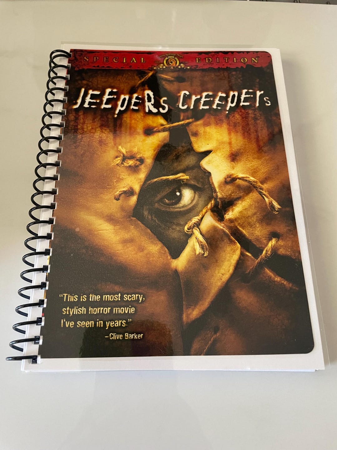 Jeepers Creepers Movie DVD Upcycled Spiral Bound Notebook Notepad ...