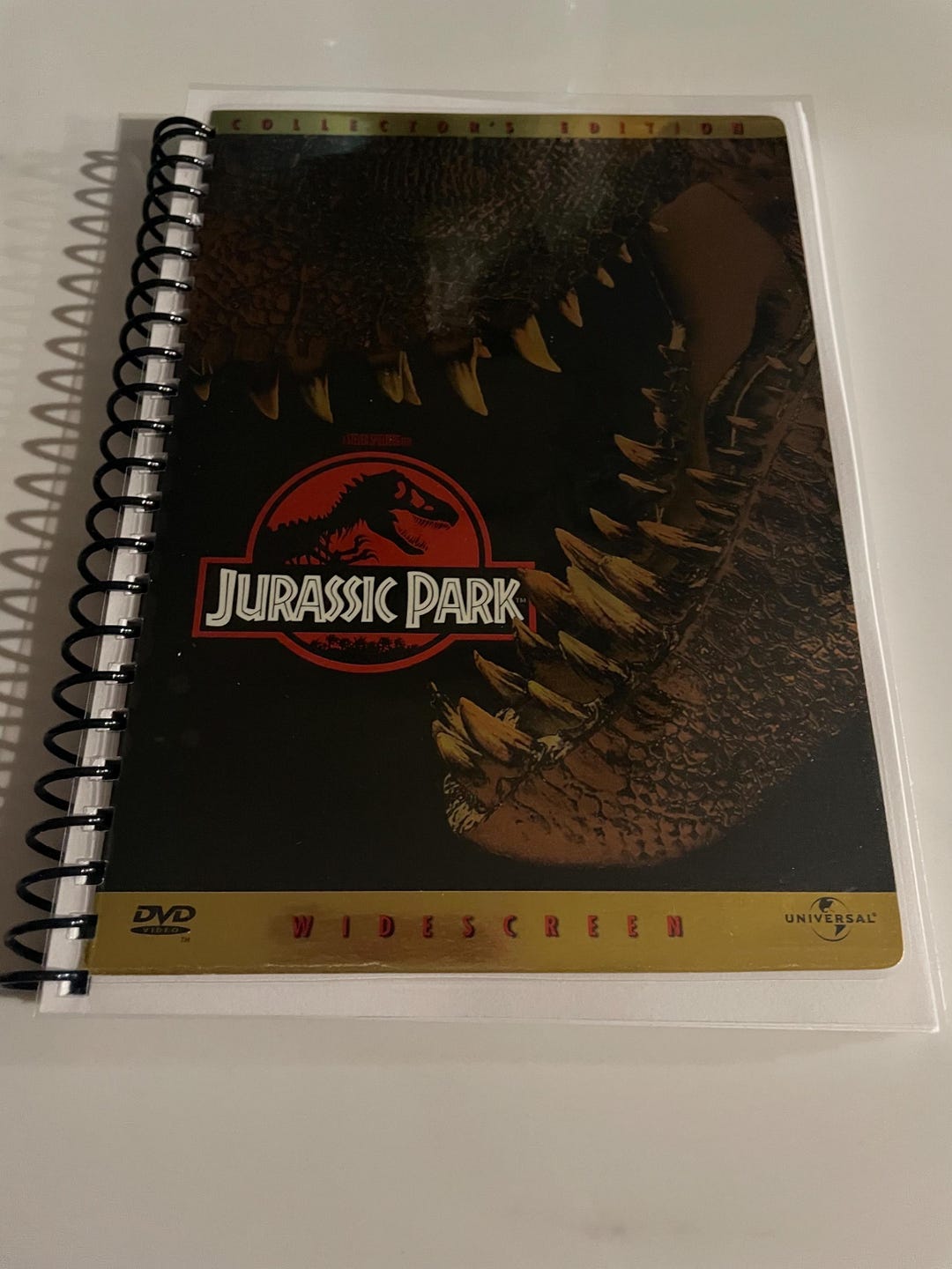Jurassic Park Collector’s Edition DVD 90s Movie Upcycled Spiral Bound ...