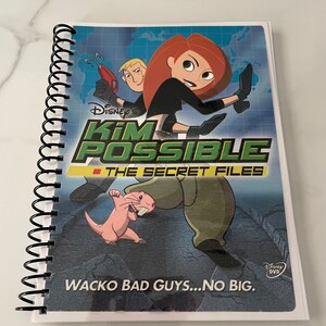 Disney Kim Possible the Secret Files TV Show DVD Upcycled Spiral Bound ...