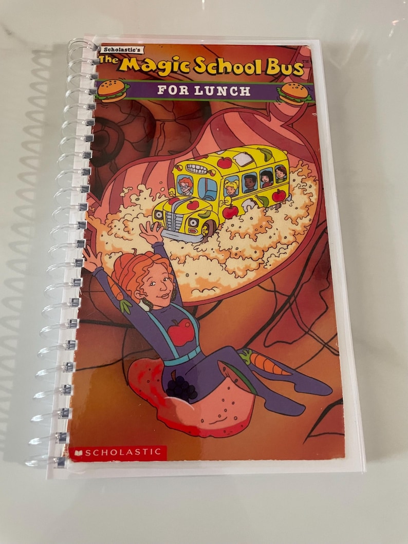 Scholastics the Magic School Bus for Lunch Movie VHS Upcycled Spiral ...