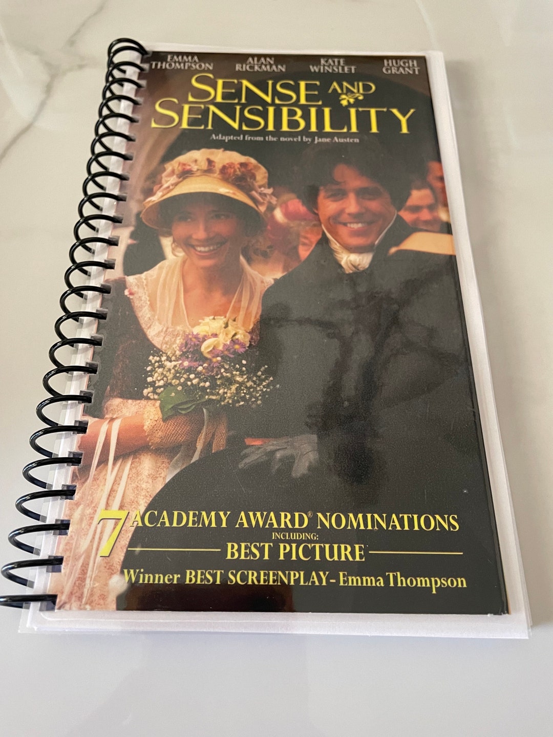 Sense and Sensibility Movie VHS Upcycled Spiral Bound Notebook Journal ...