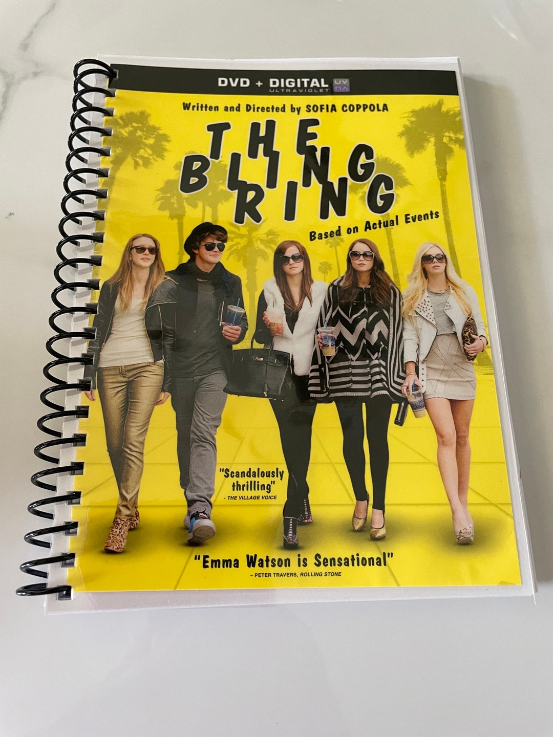 The Bling Ring Movie DVD Upcycled Spiral Bound Notebook Journal Vintage ...