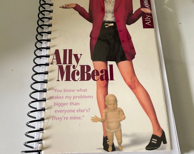 Ally Mcbeal TV Show 90s Ally on Therapy VHS Upcycled Spiral Bound ...