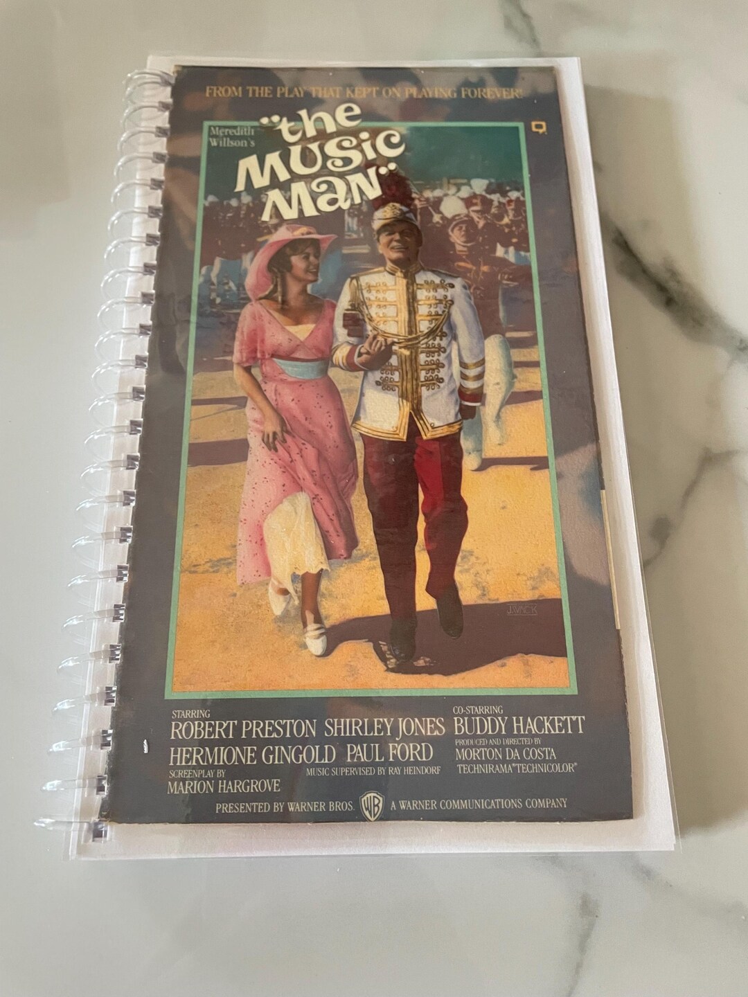 The Music Man Movie VHS Upcycled Spiral Bound Notebook Journal Notepad ...