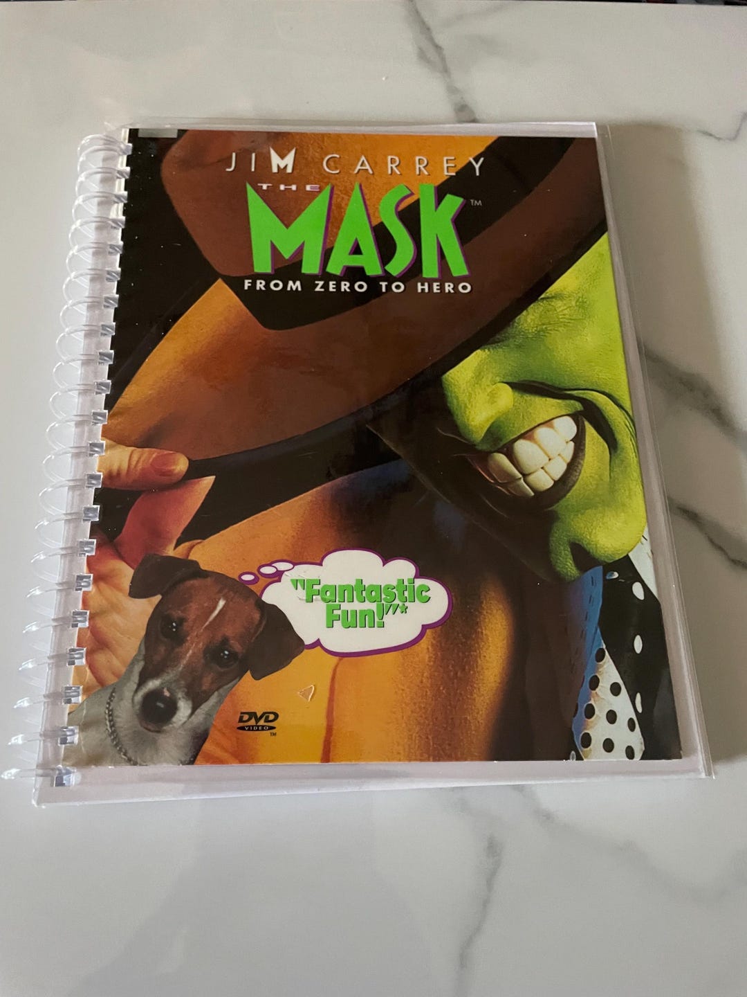 The Mask Movie DVD Upcycled Spiral Bound Notebook Journal Notepad ...