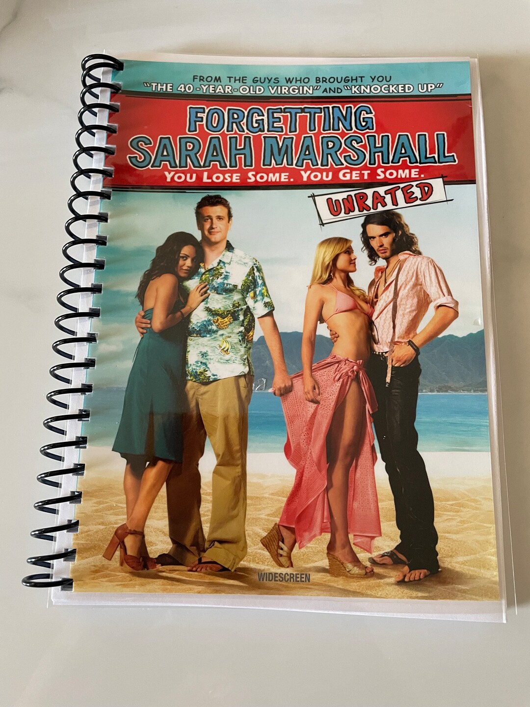 Forgetting Sarah Marshall Movie DVD Upcycled Spiral Bound Notebook ...
