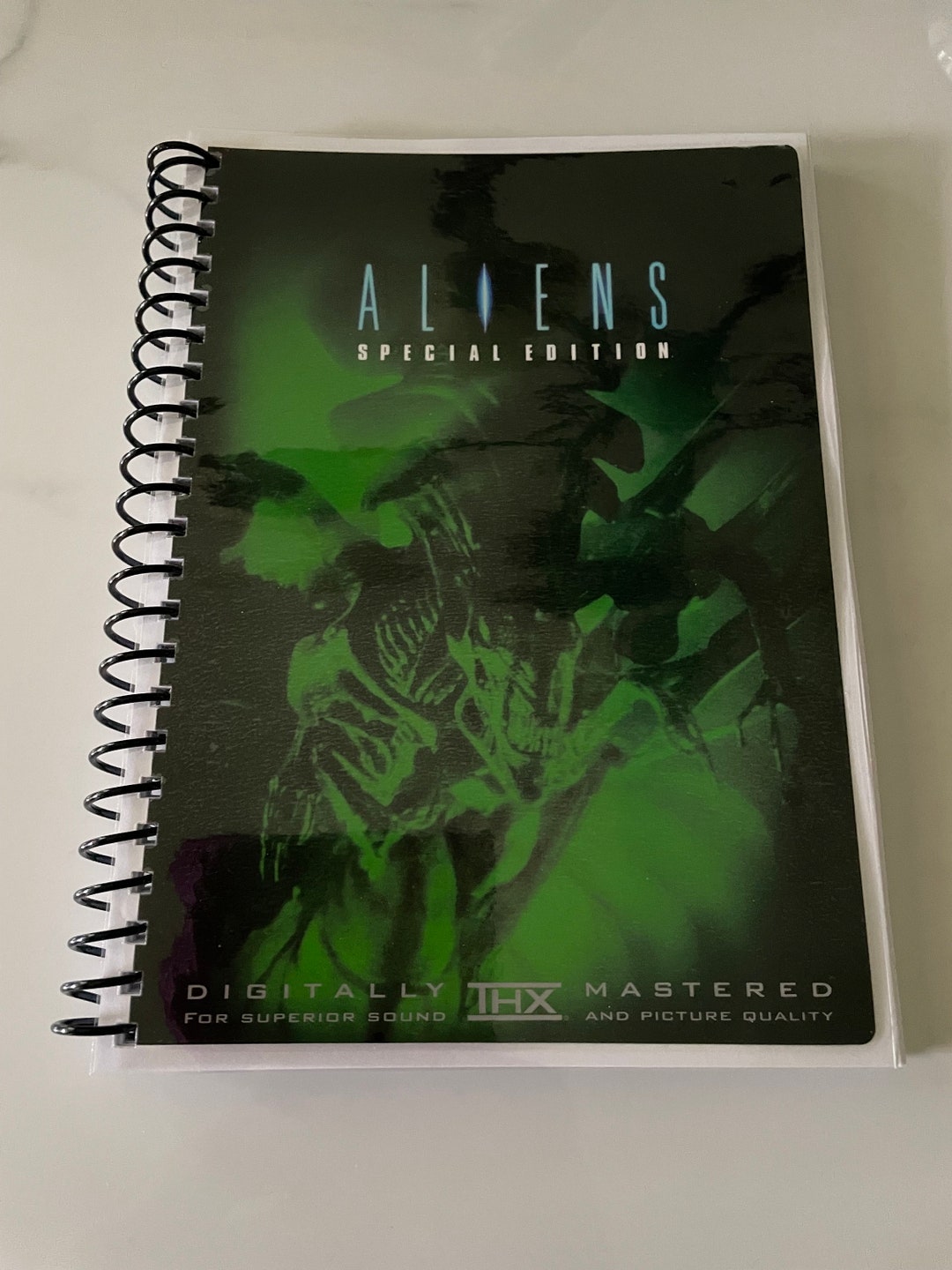 Aliens Movie DVD Upcycled Spiral Bound Notebook Journal Vintage Gift ...