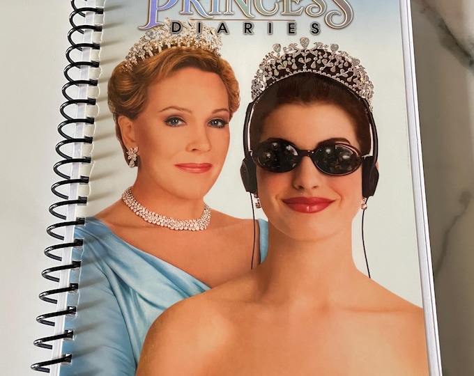 The Princess Diaries Movie VHS Upcycled Spiral Bound Notebook Journal ...