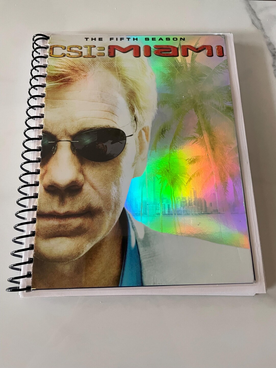 CSI: Miami Season 5 DVD Upcycled Spiral Bound Notebook Journal Vintage ...