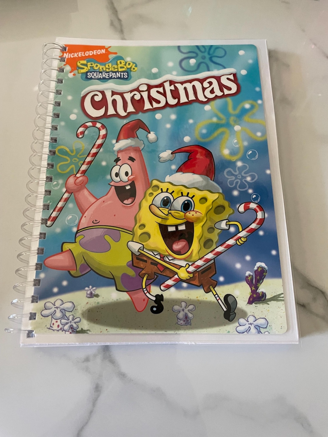 Spongebob Squarepants Christmas TV Show DVD Upcycled Spiral Bound ...