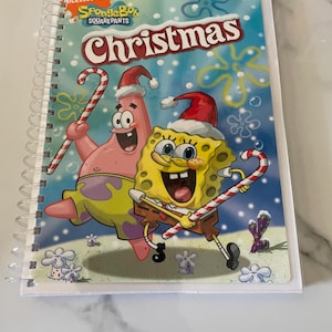 Spongebob Squarepants Christmas TV Show DVD Upcycled Spiral Bound ...