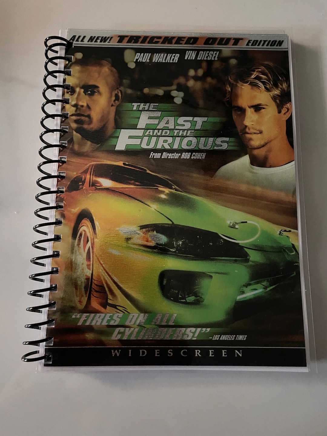 The Fast and the Furious Movie 2000s DVD Upcycled Spiral Bound Notebook ...