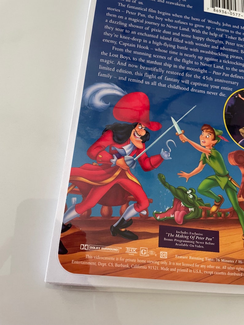 Disneys Peter Pan Movie VHS Upcycled Spiral Bound Notebook Vintage - Etsy