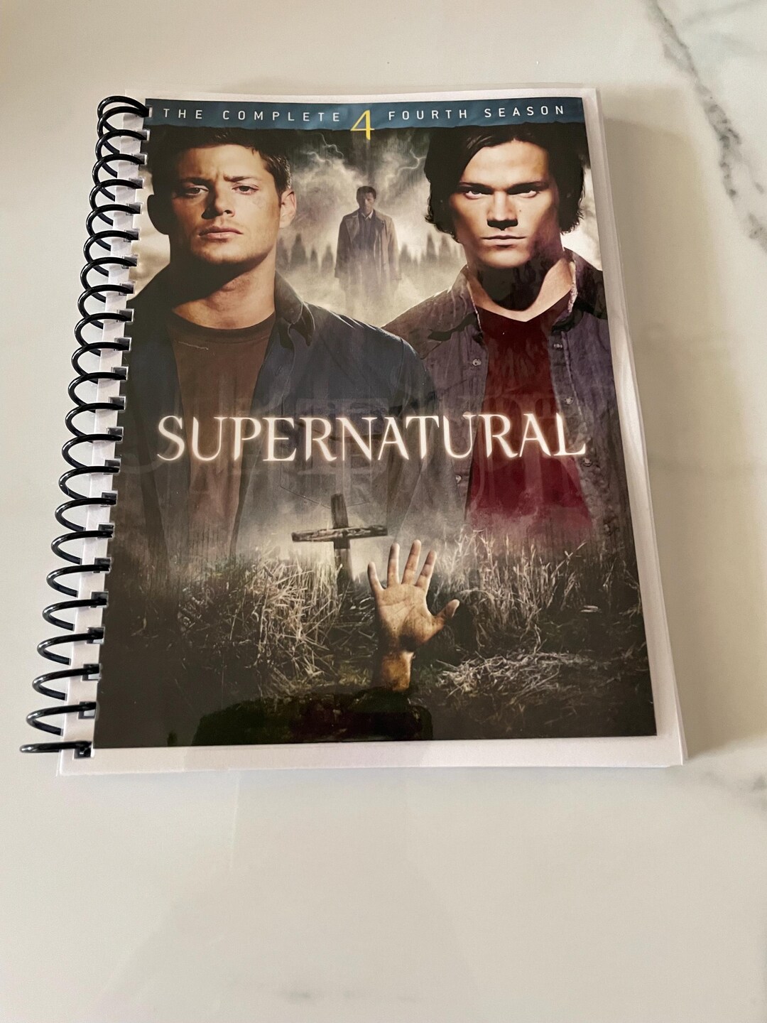 Supernatural Season 4 TV Show DVD Upcycled Spiral Bound Notebook ...