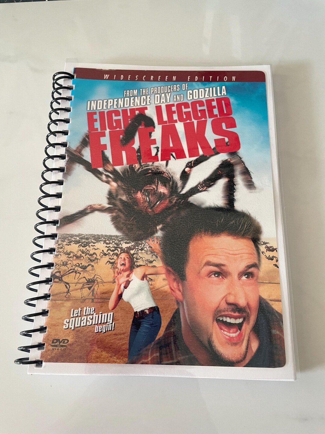 Eight Legged Freaks Movie DVD Upcycled Spiral Bound Notebook Journal ...
