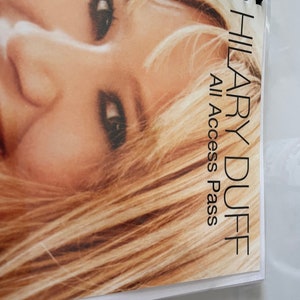 Hilary Duff All Access Pass Music Video Movie DVD Upcycled Spiral Bound ...