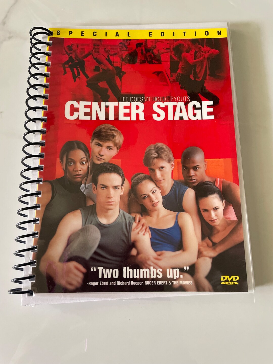 Center Stage Movie DVD Upcycled Spiral Bound Notebook Journal Vintage ...