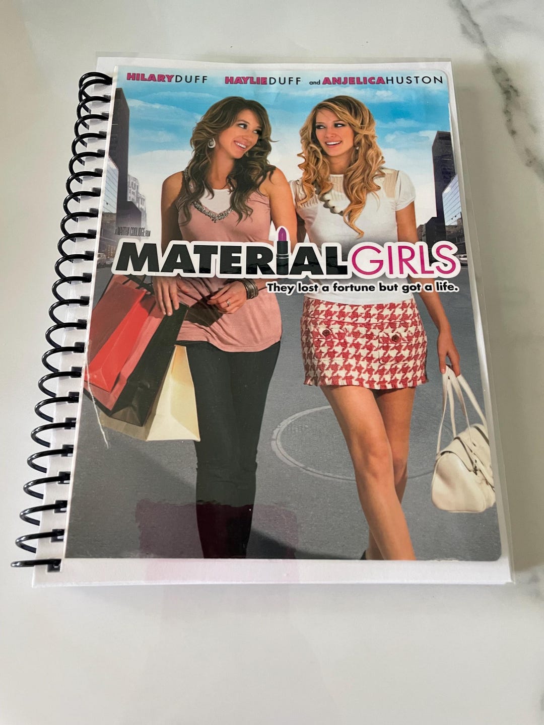 Material Girls Movie DVD Upcycled Spiral Bound Notebook Journal Notepad ...
