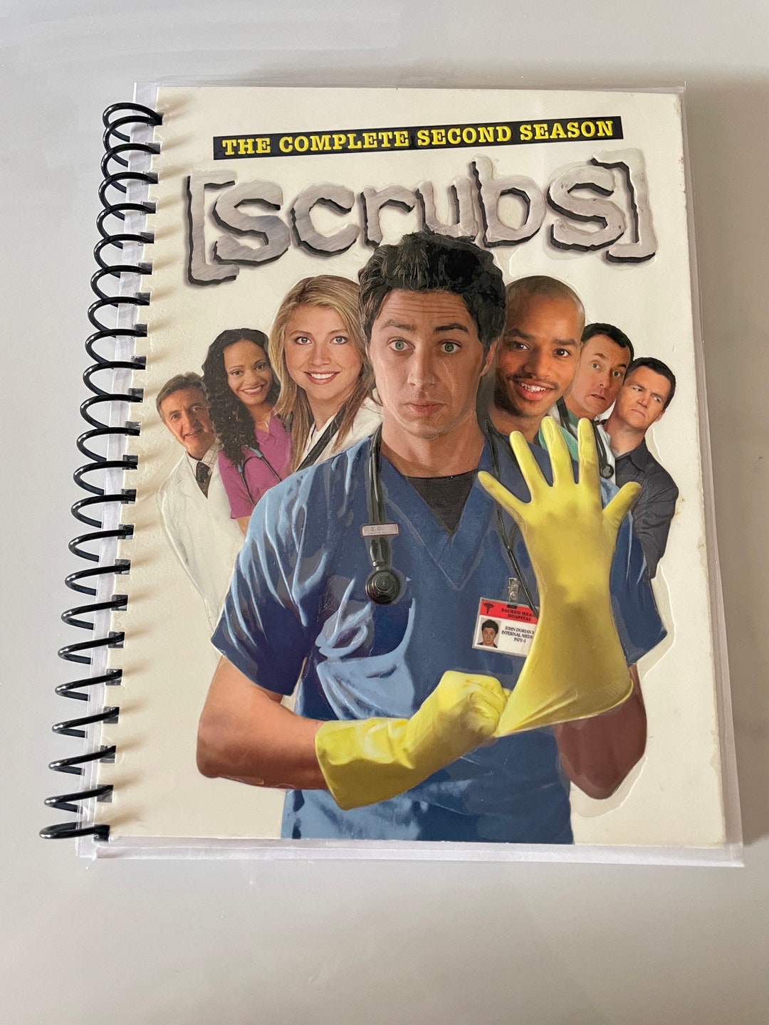 Scrubs Season 2 DVD Upcycled Spiral Bound Notebook Vintage TV Show JD ...