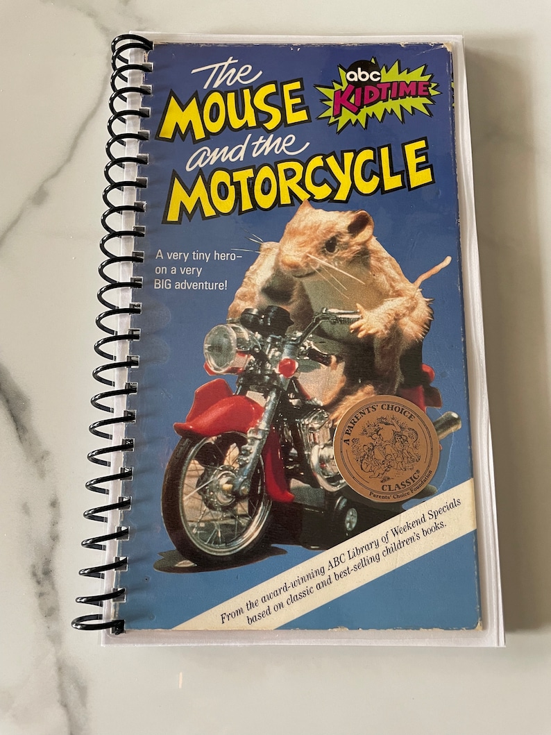 The Mouse and the Motorcycle ABC Kid Tome TV Show VHS Upcycled Spiral ...