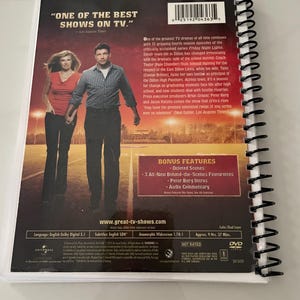 Friday Night Lights Season 4 DVD Upcycled Spiral Bound Notebook Journal ...