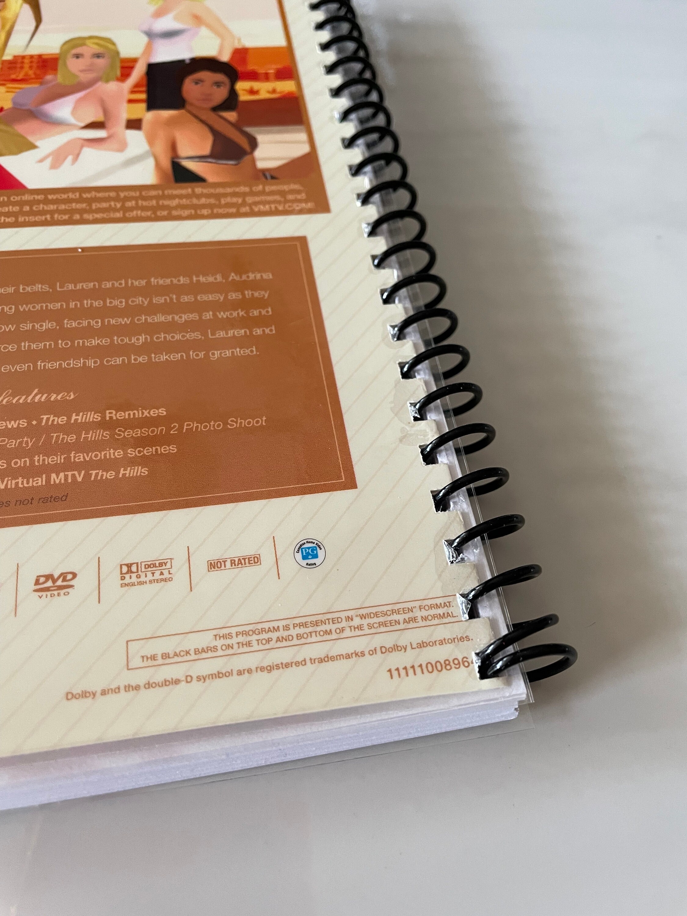 The Hills Season Two 2000s DVD Upcycled Spiral Bound Notebook Vintage ...