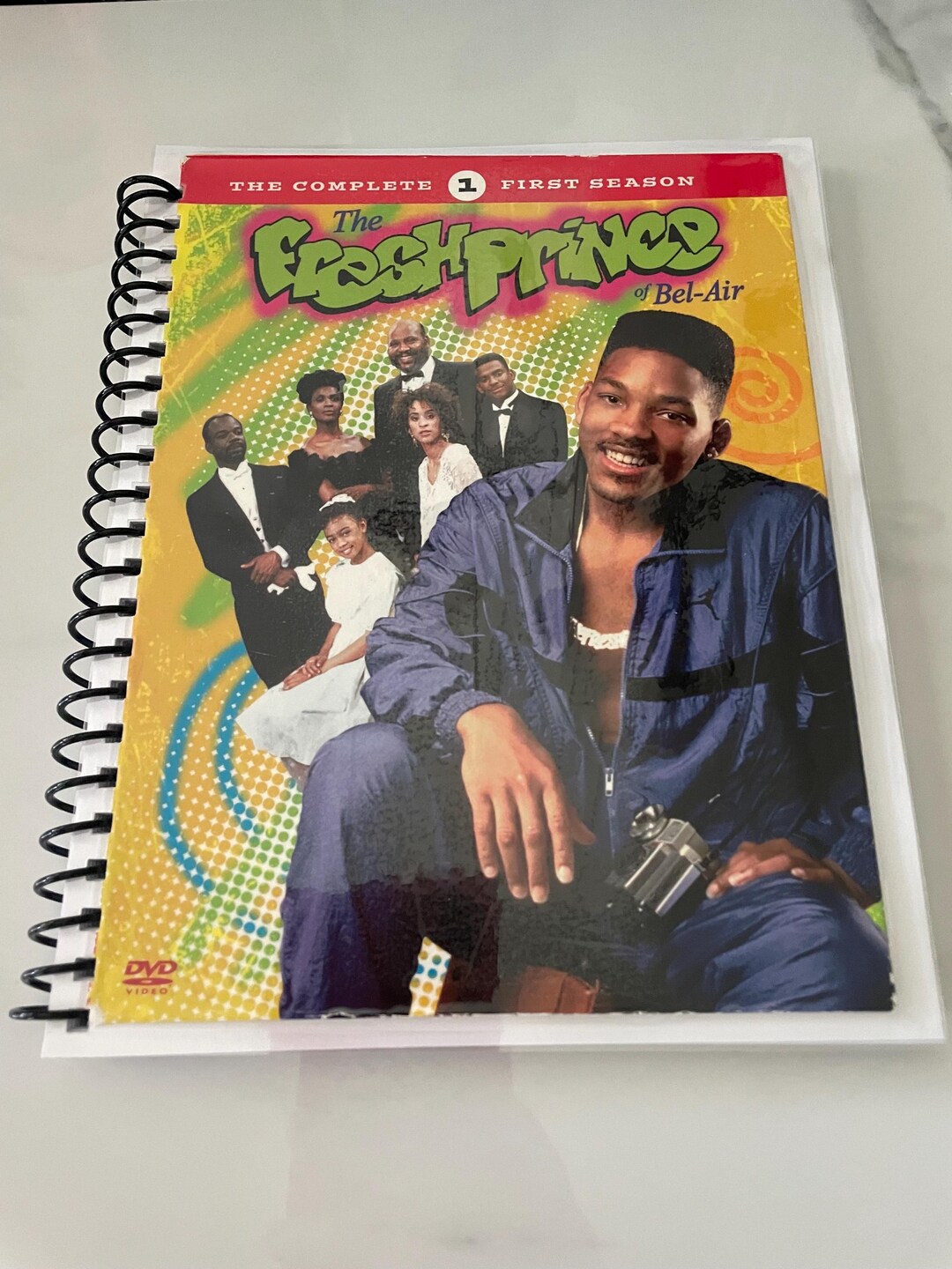 The Fresh Prince of Bel Air Season 1 DVD Upcycled Spiral Bound Notebook ...