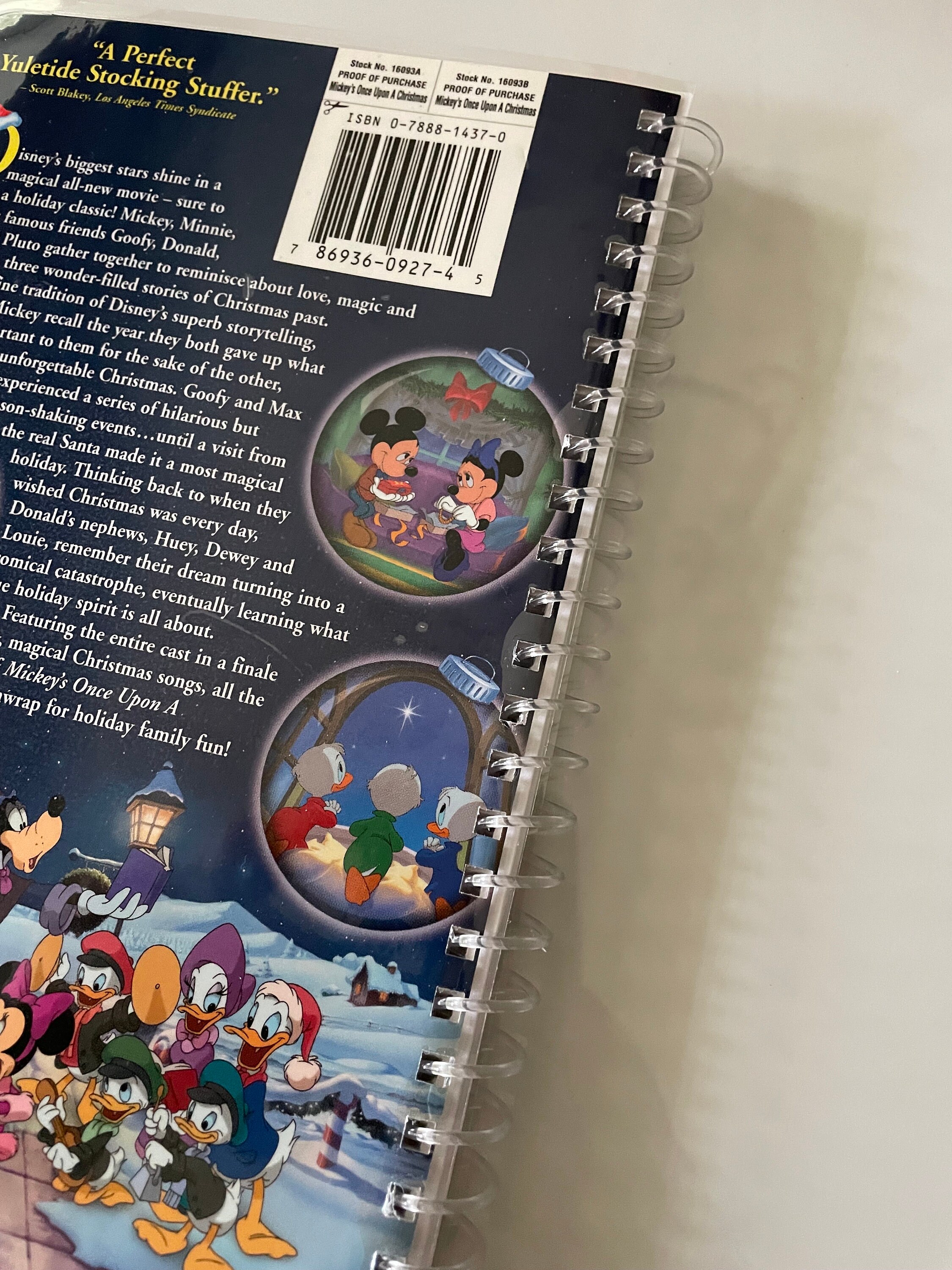 Disneys Mickey Mouse Once Upon a Christmas Movie VHS Upcycled - Etsy