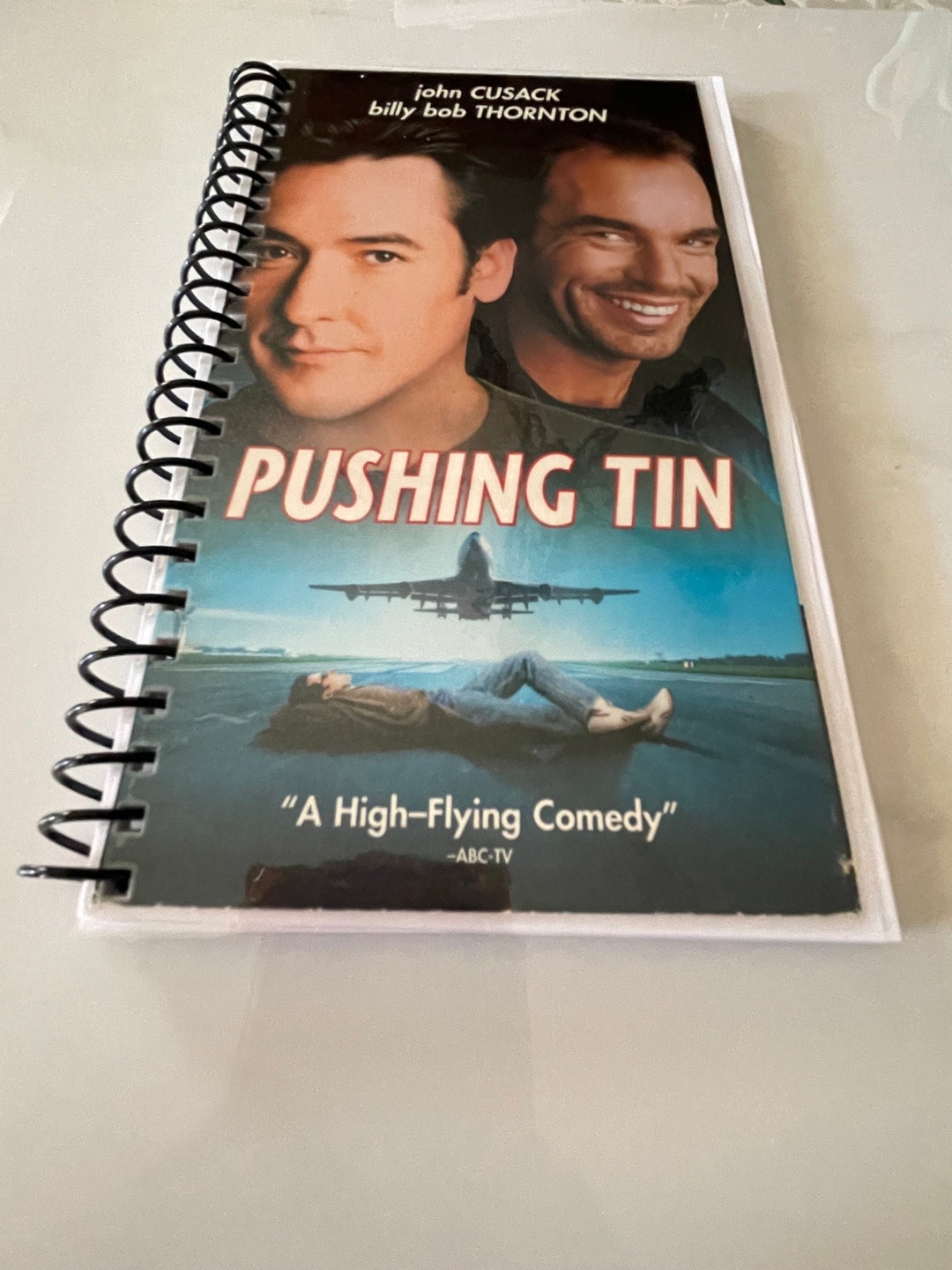 Pushing Tin Movie VHS Upcycled Spiral Bound Notebook Journal Vintage ...