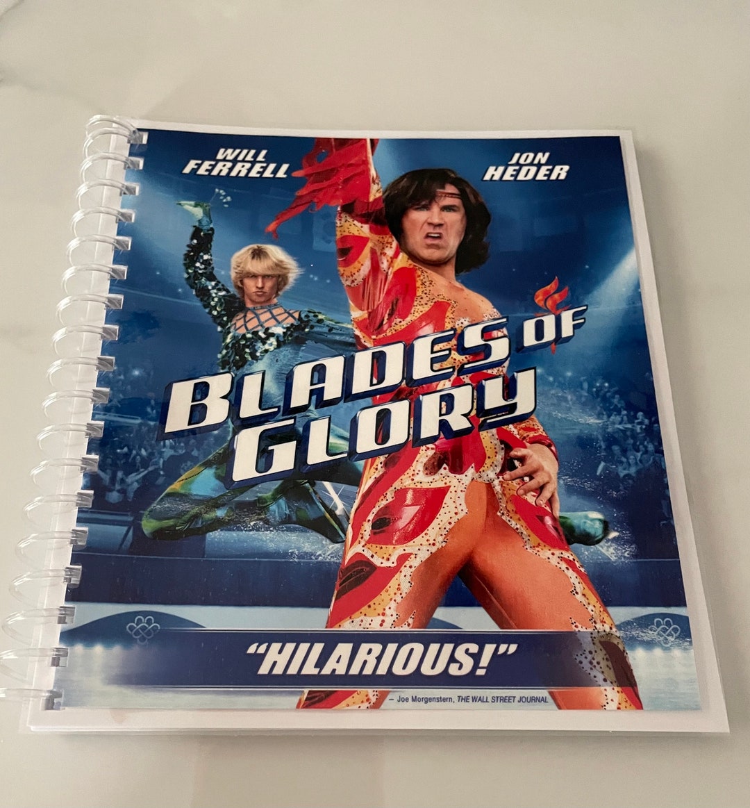 Blades of Glory Movie Blu Ray DVD Upcycled Spiral Bound Notebook ...