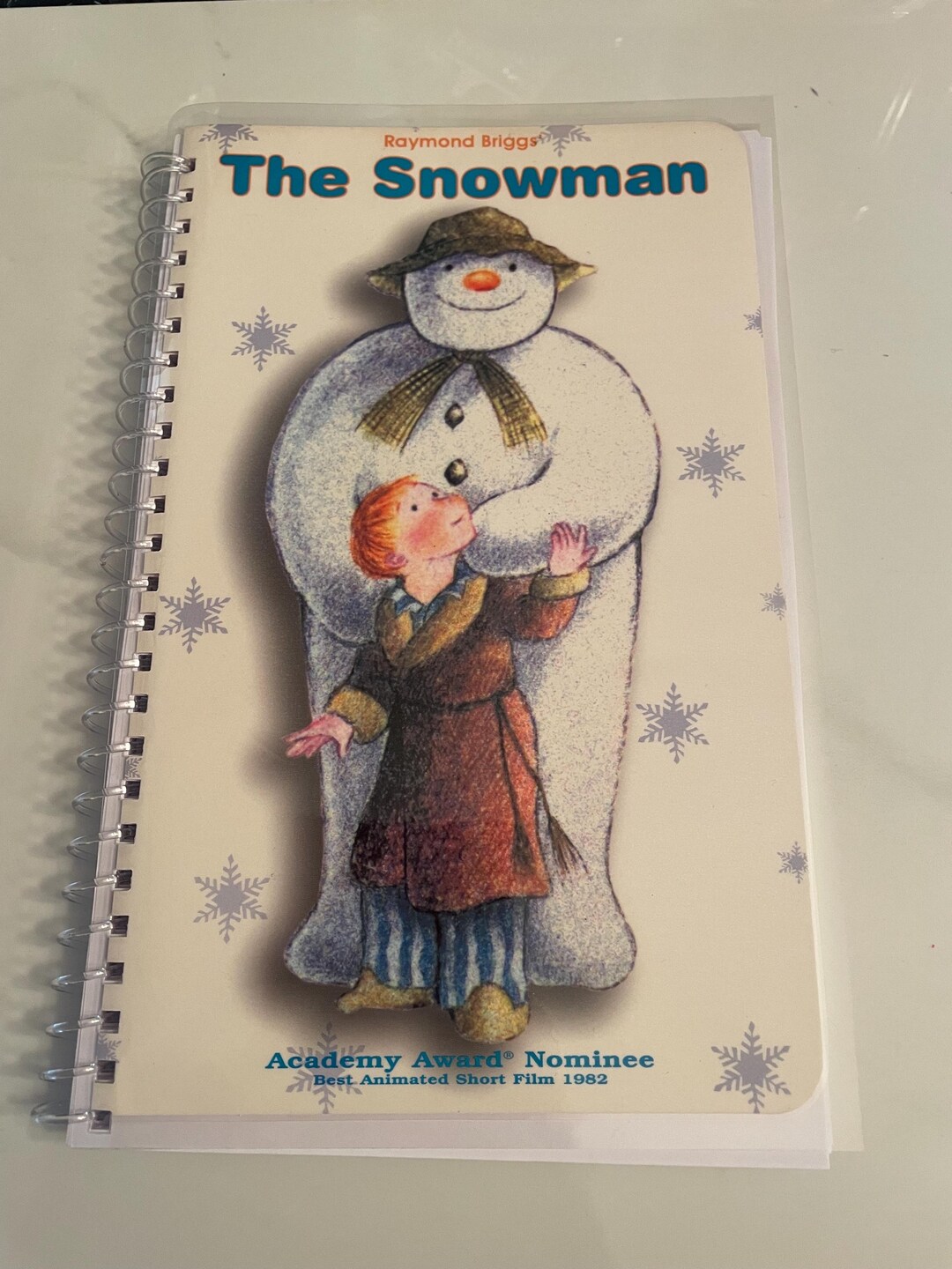 The Snowman Movie Video VHS Upcycled Spiral Bound Notebook Journal ...