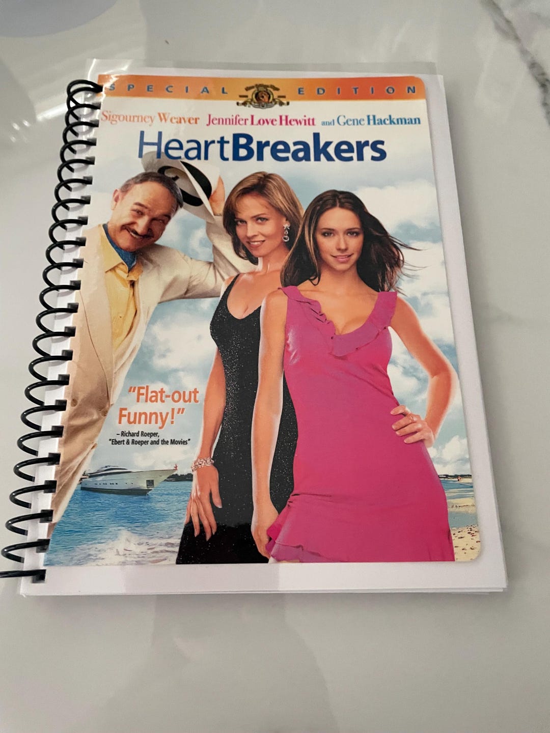 Heartbreakers Movie DVD Upcycled Spiral Bound Notebook Vintage Gift ...