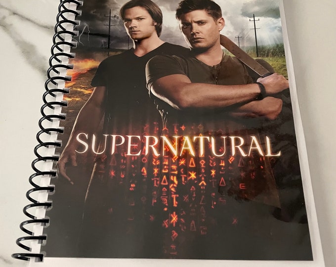 Supernatural Season 8 TV Show DVD Upcycled Spiral Bound Notebook ...