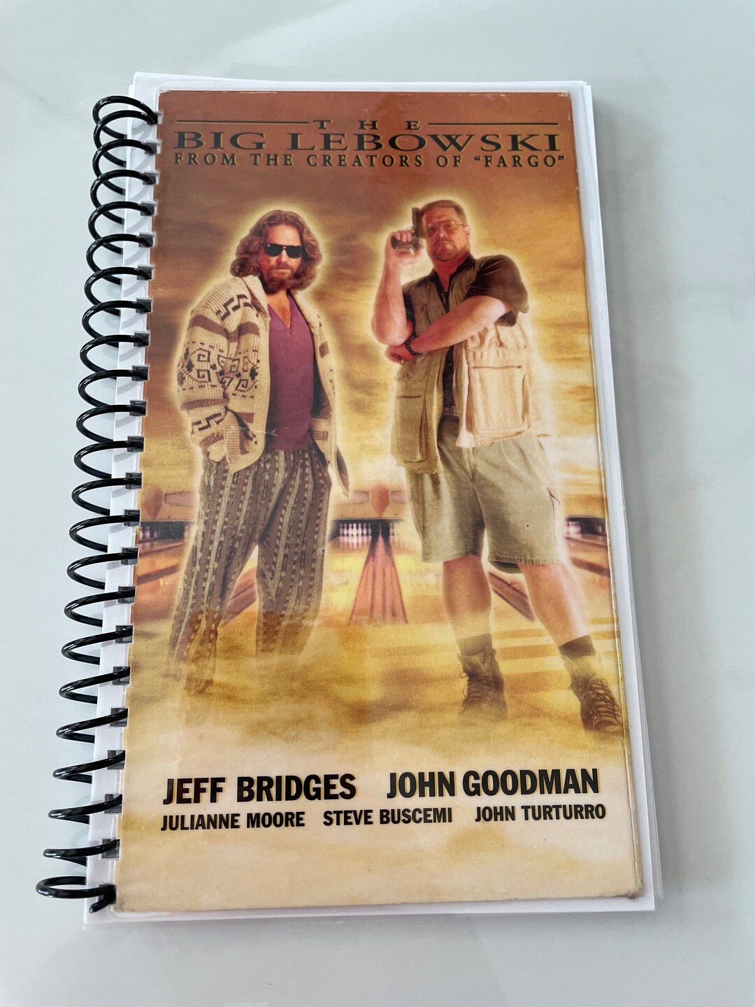 The Big Lebowski Movie VHS Upcycled Spiral Bound Notebook Journal ...