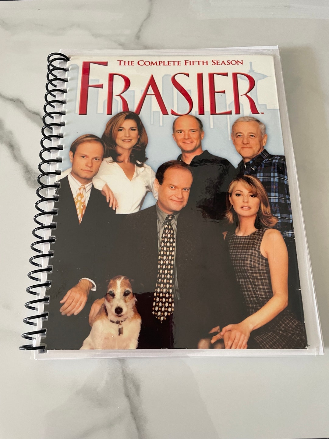 Frasier Season Five 90s DVD Upcycled Spiral Bound Notebook Vintage TV ...
